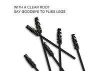 China 10cm Plastic Muti Function 10cm Disposable Brow Lash Comb Brush for sale
