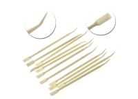 China 13cm White Plastic Eyelashes Perming Lift Tools Clean Up Rods For Sperate Eyelashes for sale