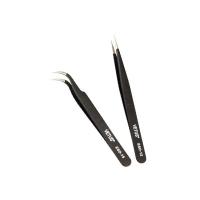 China 14cm Eyelash Extension Accessories Stainless Steel Grafting Tweezer for sale