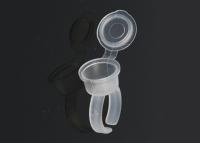 China Transparent Flip Anti Oxidation Microblading Ink Cup Ring With Cover for sale