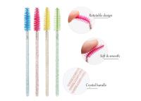 China Glitter Eyelash Extension Accessories Crystal Mascara Wands Brush for sale