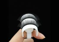 China White Plastic U Shape Eyelash Extension Glue Ring Adhesive Pallet for sale