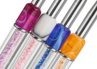 China 15cm Crystal Mascara Wands Brush Eyelash Extension Accessories for sale