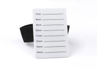 China Eyelash Extension Acrylic White Lash Tray With Adjustable Elastic Strap for sale