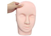 China 3D Permanent Makeup Practice Skin Silicone Mannequin Head Eyeliner Eyebrow Lips Permanent Makeup for sale
