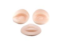 China Silicone Removable Permanent Makeup Practice Skin For Mannequin Head for sale