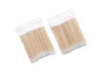 China Wooden Handle Pointed Cotton Swabs Microblading Cotton Swabs Pointed Tip for sale