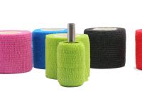 China Strong Self Adhesive Cohesive Tattoo Grip Cover Wrap Elastic Fabric Material for sale