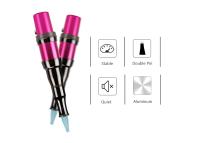 China Rose Red Copper Double Pin Permanent Makeup Tattoo Machine 10V for sale