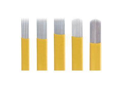 China 0.25mm Double Row Flat Eyebrow Permanent Makeup Blades Needle for sale