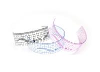 China Super Soft Plastic Permanent Makeup Tattoo Eyebrow Ruler 14cm 8cm for sale