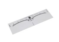 China 16.9 *5.6cm Eyebrow Tool Ruler White Simple And Practical Brow Lamination Supplies Kit for sale