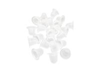 China Transparent Silicone Pigment Microblading Eyelash Grafting Ink Ring Cup for sale