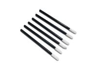 China Nylon Synthetics Fiber Makeup Disposable Lip Brush 50pcs Black Color for sale