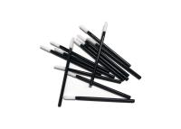 China Nylon Synthetics Fiber Makeup Disposable Lip Brush 50pcs Black Color for sale