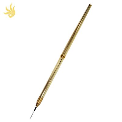 China Golden Aluminum Alloy Microblading Tattoo Pen For Permanent Eyebrow for sale