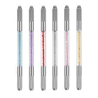 China Double Sides Crystal Acrylic Microblading Tattoo Pen 14cm Length for sale