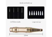 China 35000rpm Golden Permanent Makeup Machine 10V Strong Power For Eyebrow Lip for sale