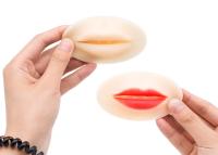 China Light Realistic 3D Lip Open Mouth Latex Practice Skin Microblading Tattoo Makeup Lip Teaching for sale