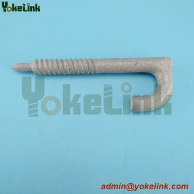 China Hot Dip Galvanized Drive Hook, 7/16 in fetter thread for line hardware for sale