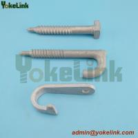 China Hot Dip Galvanized Drive Hook, 7/16 in fetter thread for line hardware for sale