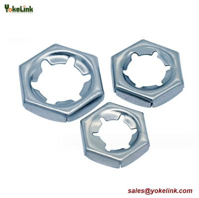 China Galvanized Self Locking Palnut Stamped Pal Nuts DIN 7967S Counter pal nuts for sale