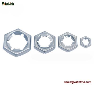 China Galvanized Self Locking Palnut Stamped Pal Nuts DIN 7967S Counter pal nuts for sale