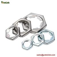 China Galvanized Self Locking Palnut Stamped Pal Nuts DIN 7967S Counter pal nuts for sale