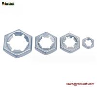China Galvanized Self Locking Palnut Stamped Pal Nuts DIN 7967S Counter pal nuts for sale
