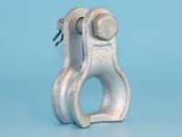 China POLELINE DUCTILE IRON DEADEND THIMBLE CLEVIS 100KN for sale