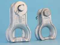 China 100kN Ductile Iron Casting Poleline Deadend Thimble Clevis For Overhead Line for sale
