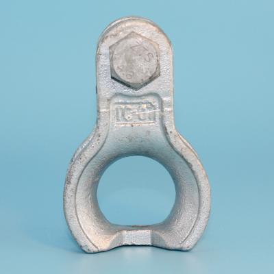 China 100kN Ductile Iron Casting Poleline Deadend Thimble Clevis For Overhead Line for sale