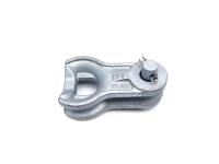 China 100kN Ductile Iron Casting Poleline Deadend Thimble Clevis For Overhead Line for sale