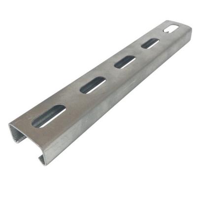 China 41x41mm Galvanized Aluminium Slotted/Plain Strut Channels For Solar Mounting System for sale