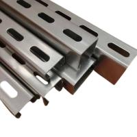 China 41x41mm Galvanized Aluminium Slotted/Plain Strut Channels For Solar Mounting System for sale