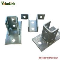 China Solar Mounting Hold Fittings 41mm Series Channel ZP/HDG Finishing Post Bases for sale
