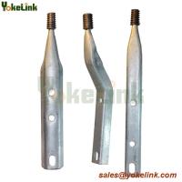 China Electric accessories high low voltage steel pole top pin /spindle for sale