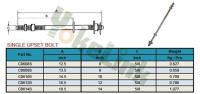 China Hot sale 5/8'' Hot dip galvanized forged steel Upset spool bolt for sale