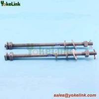 China Hot sale 5/8'' Hot dip galvanized forged steel Upset spool bolt for sale