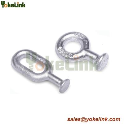 China Forged steel Hot Dip Galvanized Electric Power Fitting QH/Q/QP Type Ball Eyes for sale