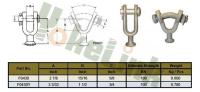 China Clevis thimble 150 KN clevis tongue ball clevis for Electrical Utilities Hardware for sale