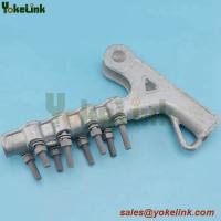 China High quality Double bolted Aluminum Straight line strain clamp with good price for sale