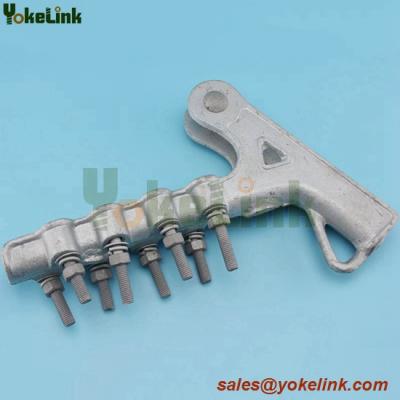 China High quality Double bolted Aluminum Straight line strain clamp with good price for sale