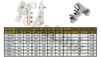 China High quality Double bolted Aluminum Straight line strain clamp with good price for sale