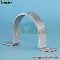 China 3/4'' Clamp Stamped U cable guard strap Hot dip galvanized A 153 for sale