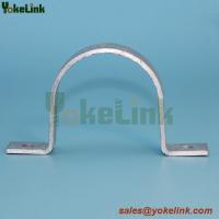 China 3/4'' Clamp Stamped U cable guard strap Hot dip galvanized A 153 for sale