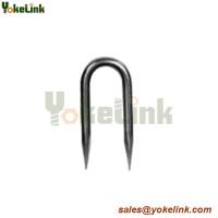 China Hot Dip Galvanized Rolled Point 1/2'' Staple U-nail/ U type nail for sale