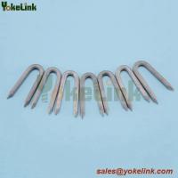 China Hot Dip Galvanized Rolled Point 1/2'' Staple U-nail/ U type nail for sale