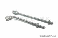 China ANSI/IEEE C135.1 Oval Eye Bolt Utility Pole Anchor Rod For Guying With Expanding And Cross Plate Anchors for sale