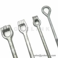 China ANSI/IEEE C135.1 Oval Eye Bolt Utility Pole Anchor Rod For Guying With Expanding And Cross Plate Anchors for sale